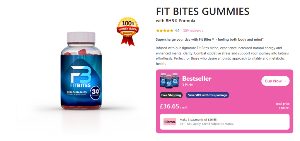 Fitbites BHB Gummies UK: Dragons Den Reviews, Price, Benefits