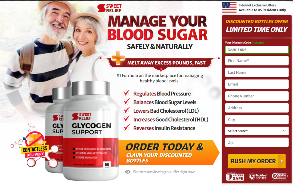 Sweet Relief Glycogen Support: Reviews, Price, Ingredients, Buy