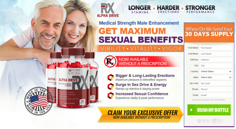 Alpha Drive RX Reviews: Male Enhancement, Official Website, Buy
