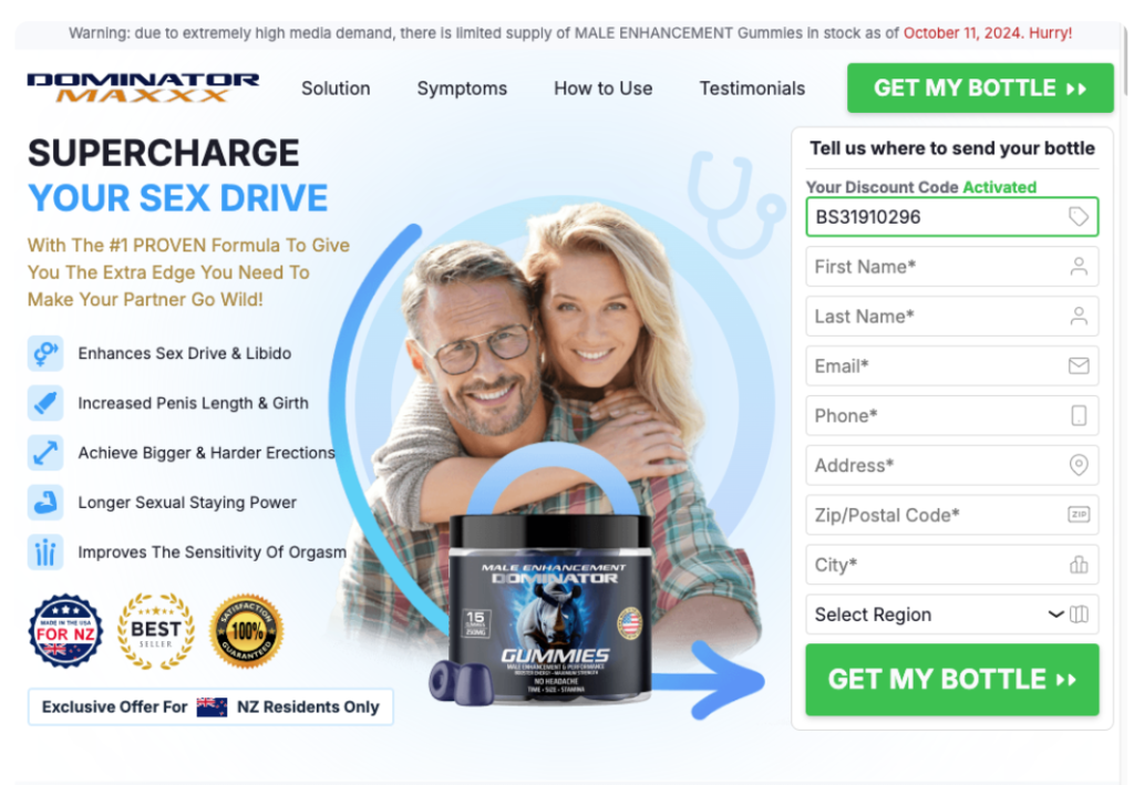 Dominator Gummies Australia/New Zealand - Health Care Result