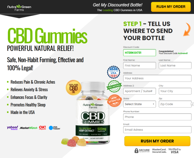 Nutra Green Farms CBD Gummies: Reviews, Official Website, Buy
